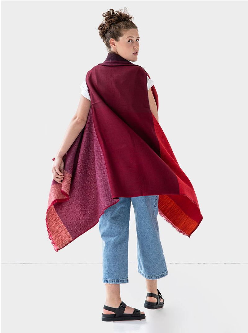 Infinity Cape - Merlot | ShopCurious